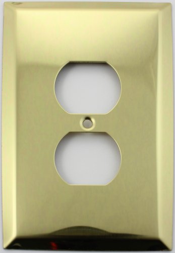 Classic Accents, Inc.: Jumbo Polished Brass 1 Gang Duplex Outlet Wall Plate