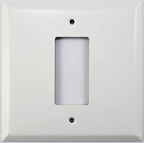 Classic Accents, Inc.: Jumbo White Two Gang One GFI/Rocker Switch Plate