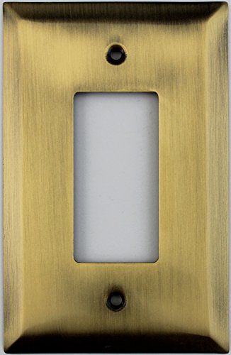 Classic Accents, Inc.: Jumbo Stamped Antique Brass One Gang GFI/Rocker ...