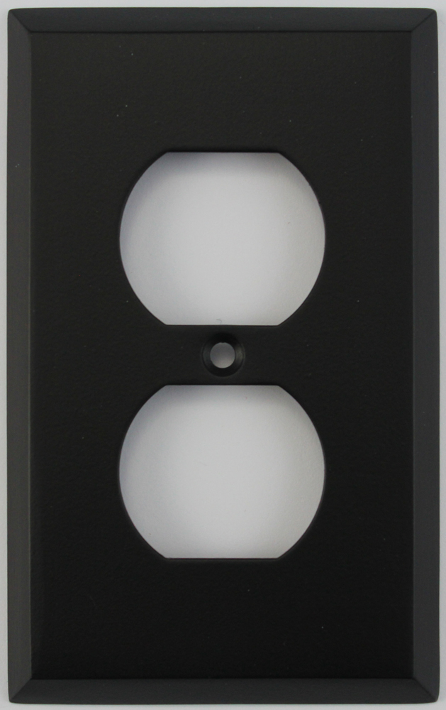 Classic Accents, Inc.: Matte Black 1 Gang Duplex Outlet Wall Plate