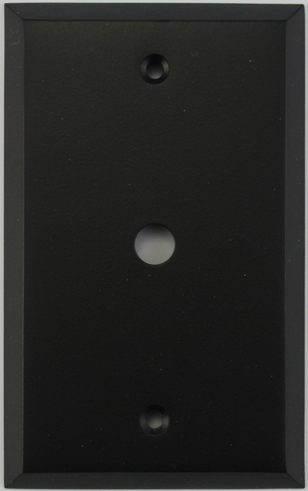 Classic Accents, Inc.: Matte Black 1 Gang Cable TV/Coaxial Wall Plate