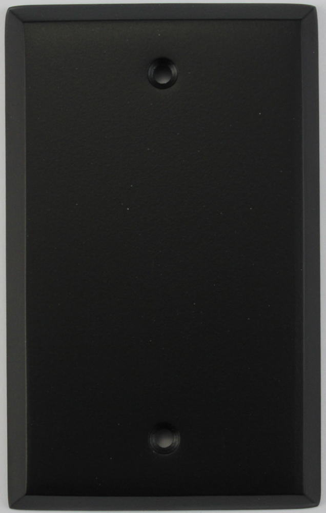 Classic Accents, Inc.: Matte Black 1 Gang Blank Wall Plate