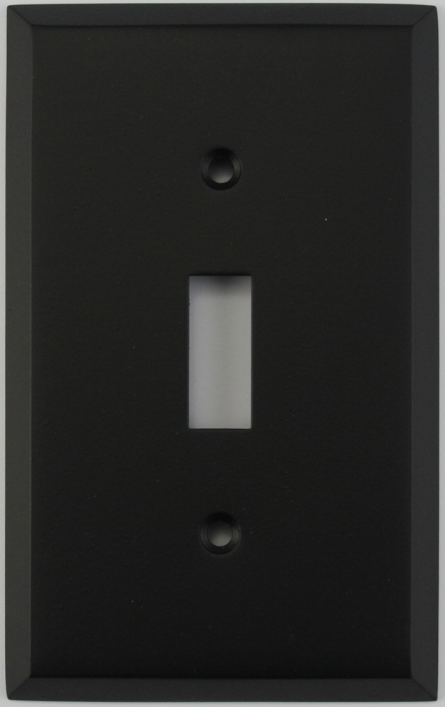 Classic Accents, Inc.: Matte Black 1 Gang Toggle Switch Wall Plate