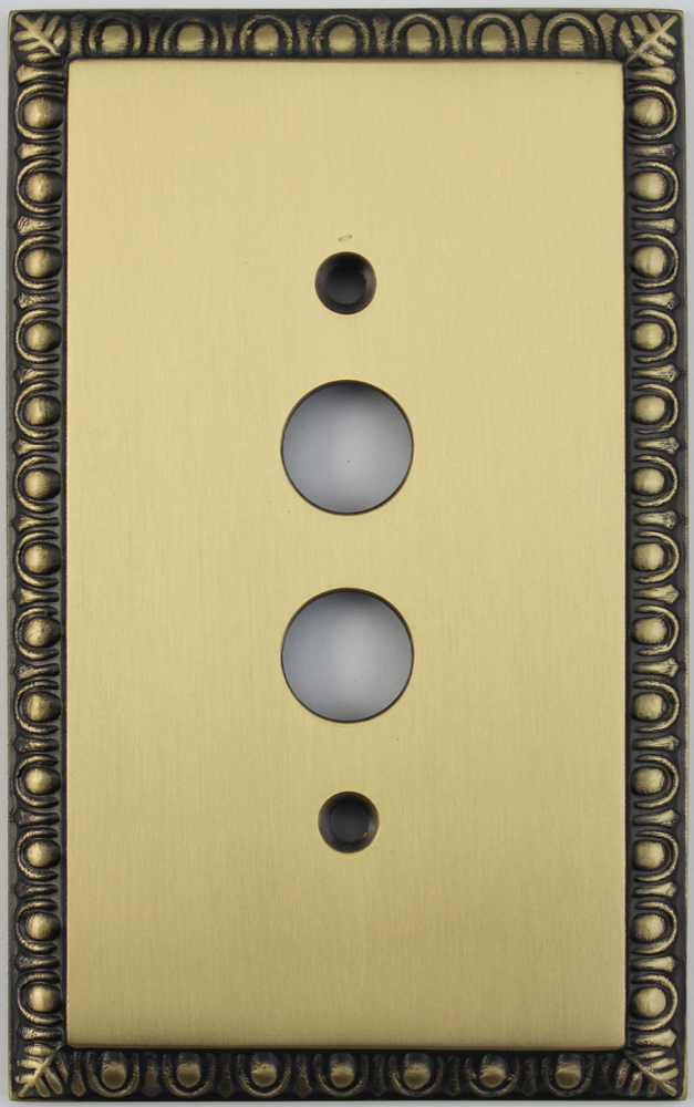 Classic Accents, Inc.: Egg & Dart Antique Brass One Gang Push Button ...