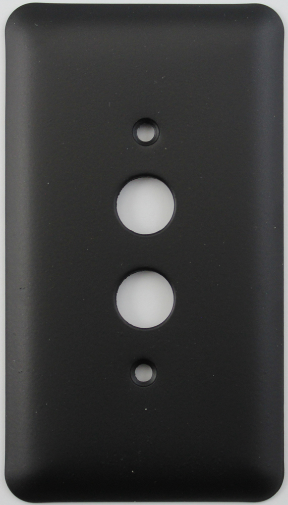 Classic Accents, Inc.: Rounded Black 1 Gang Push Button Switch Plate