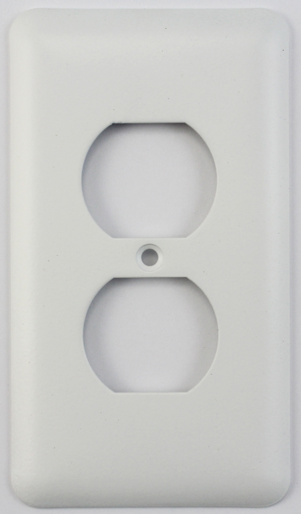 Classic Accents, Inc.: Rounded White 1 Gang Duplex Outlet Plate