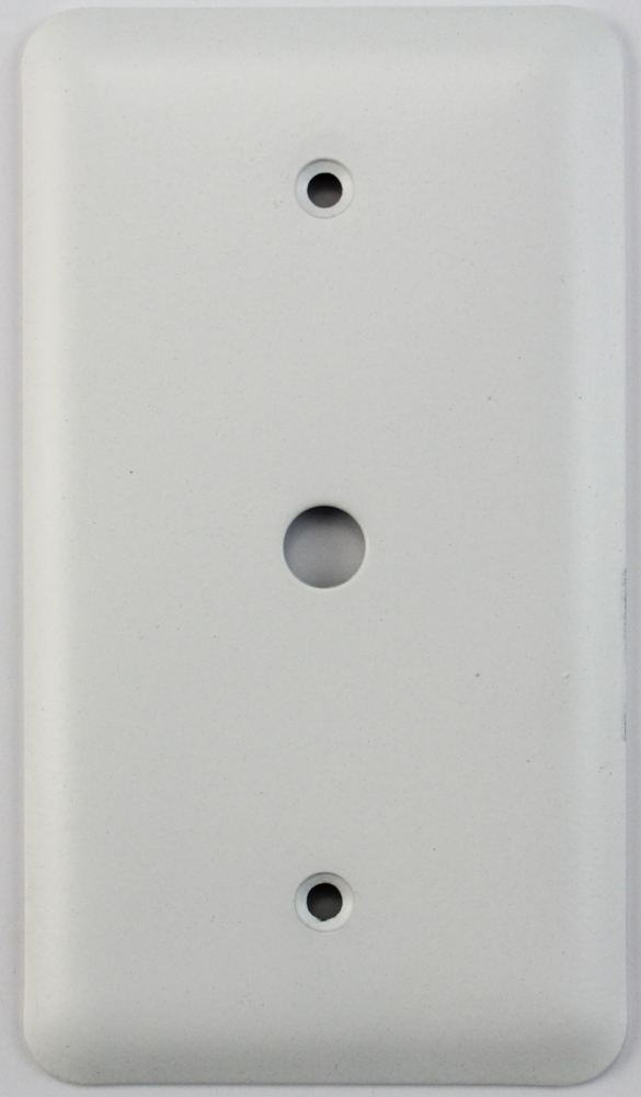 Classic Accents, Inc.: Rounded White 1 Gang Cable TV/Coaxial Plate