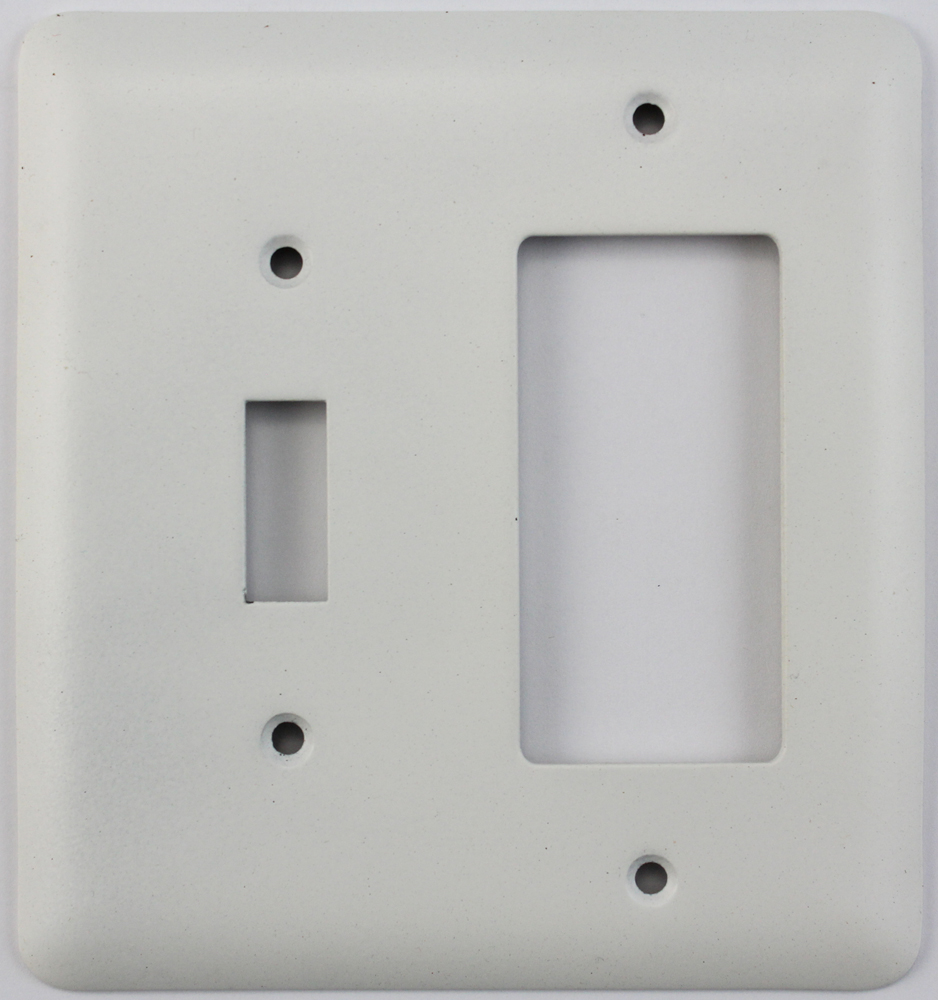 Classic Accents, Inc.: Rounded White 2 Gang Combo Plate - 1 Toggle 1 ...