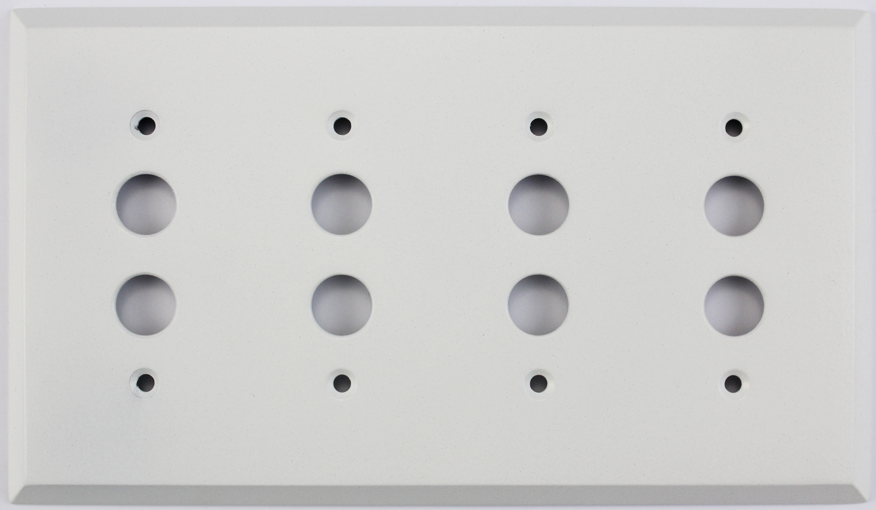 Classic Accents, Inc.: Matte White 4 Gang Push Button Switch Wall Plate