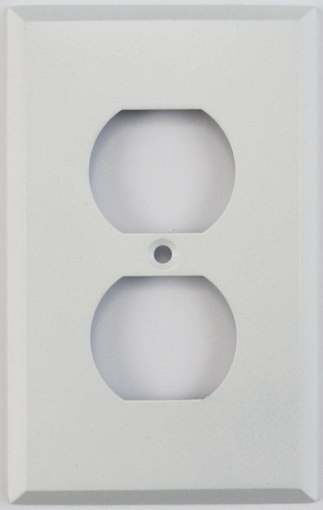 Classic Accents, Inc.: Matte White 1 Gang Duplex Outlet Wall Plate