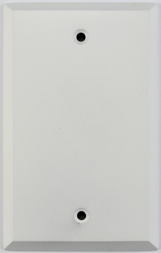 Classic Accents, Inc.: Matte White 1 Gang Blank Wall Plate