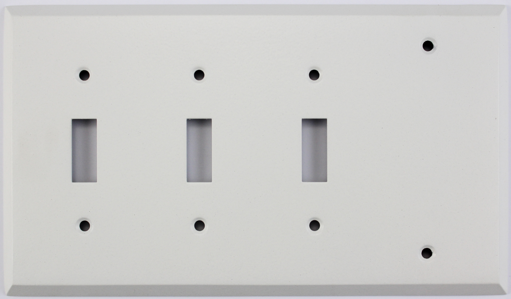 Classic Accents, Inc.: Matte White 4 Gang Combo Wall Plate - 3 Toggle ...
