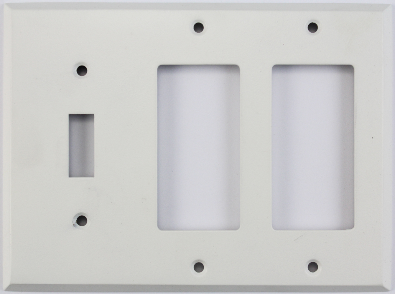 Classic Accents, Inc.: Matte White 3 Gang Combo Wall Plate - 1 Toggle 2 ...