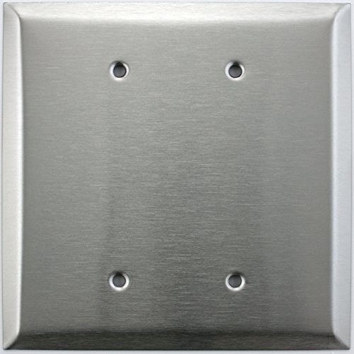 Classic Accents, Inc.: Jumbo Satin Stainless Steel Two Gang Blank ...