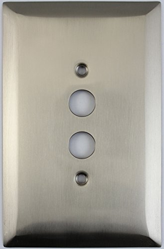 Classic Accents, Inc.: Jumbo Stamped Satin Nickel One Gang Push Button ...