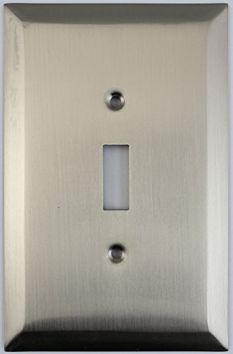 Classic Accents, Inc.: Jumbo Stamped Satin Nickel One Gang Toggle Light ...