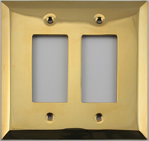 Classic Accents, Inc.: Jumbo Stamped Unlacquered Brass Two Gang GFI ...