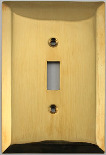 Classic Accents, Inc.: Jumbo Stamped Unlacquered Brass One Gang Toggle ...