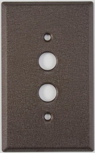 Stamped Brown Wrinkle One Gang Push Button Light Switch Wall Plate