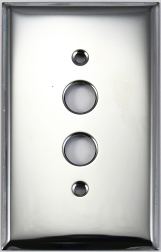 Stamped Polished Stainless Steel One Gang Push Button Light Switch Wall ...