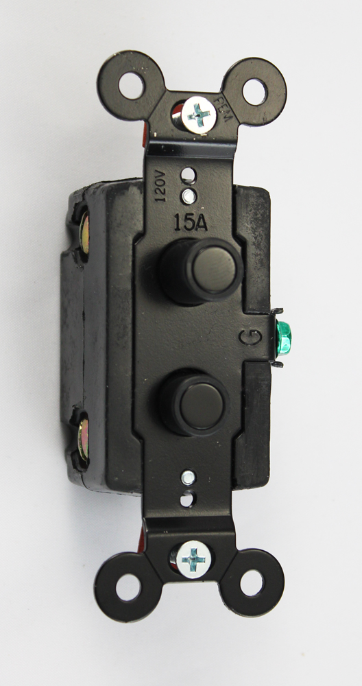 Classic Accents, Inc.: Four Way Push Button Light Switch Black Inlay