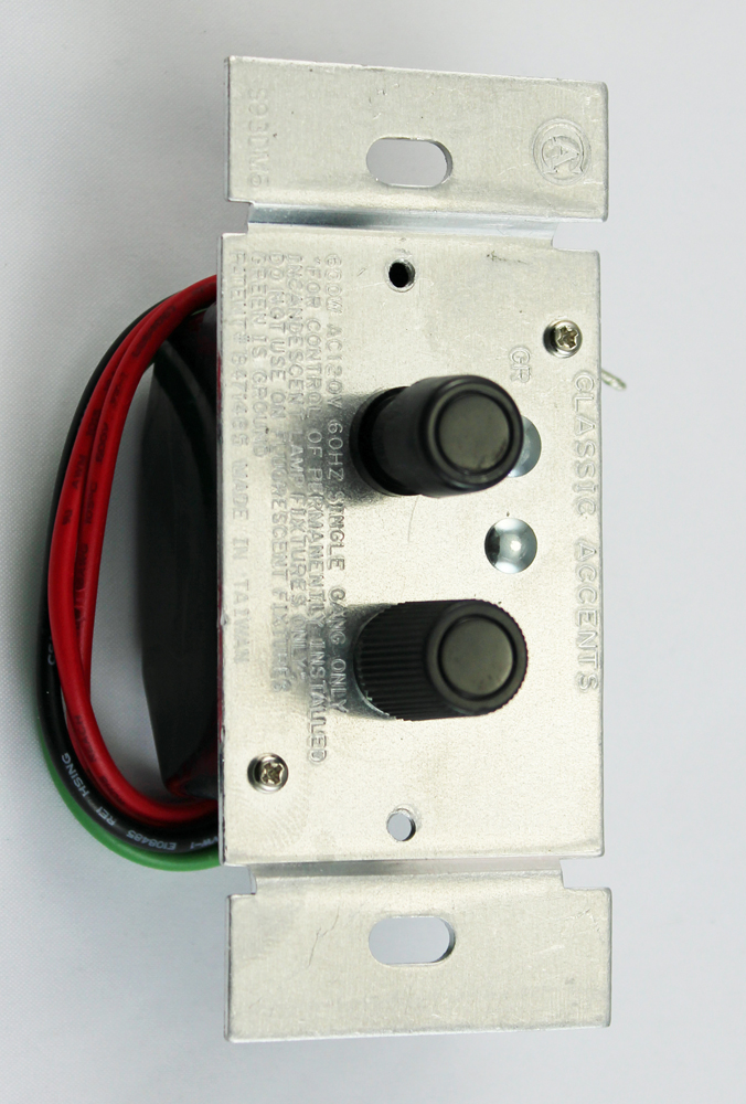 Classic Accents, Inc.: Trimmed Three Way 400 Watt Dimmer Switch Black Inlay