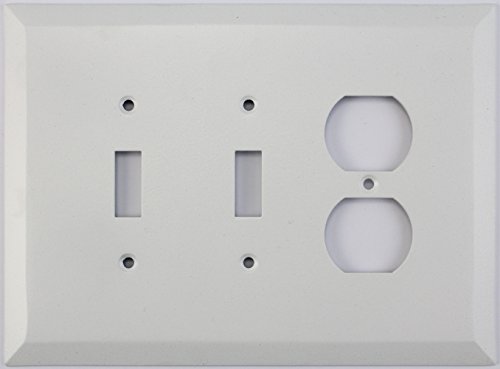 Classic Accents, Inc.: Jumbo Matte White 3 Gang Combo Switch Plate - 2 ...